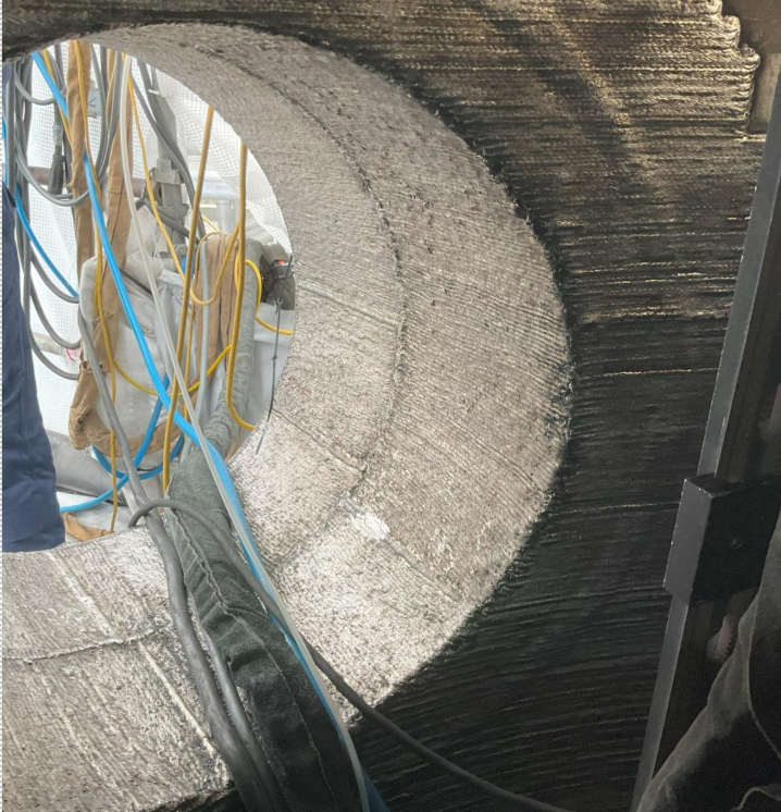 Automated weld overlay solution restores tower integrity